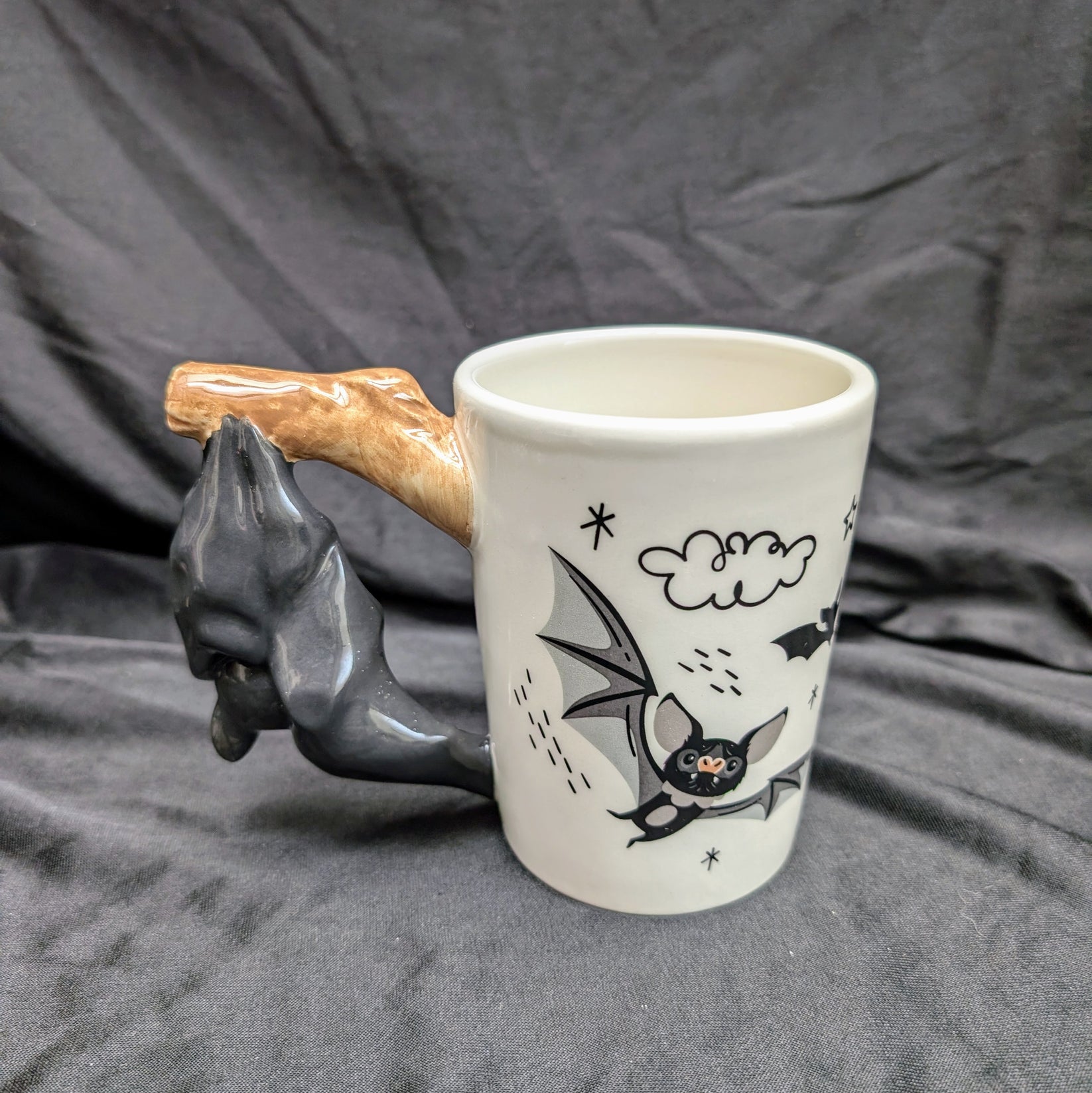 Bat Shaped Handle Mug – Midnight Rose Emporium