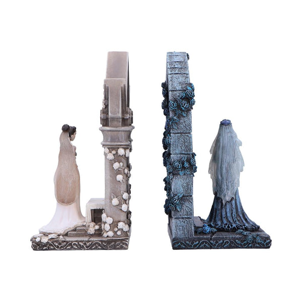 Corpse Bride Emily and Victoria Bookends – Midnight Rose Emporium