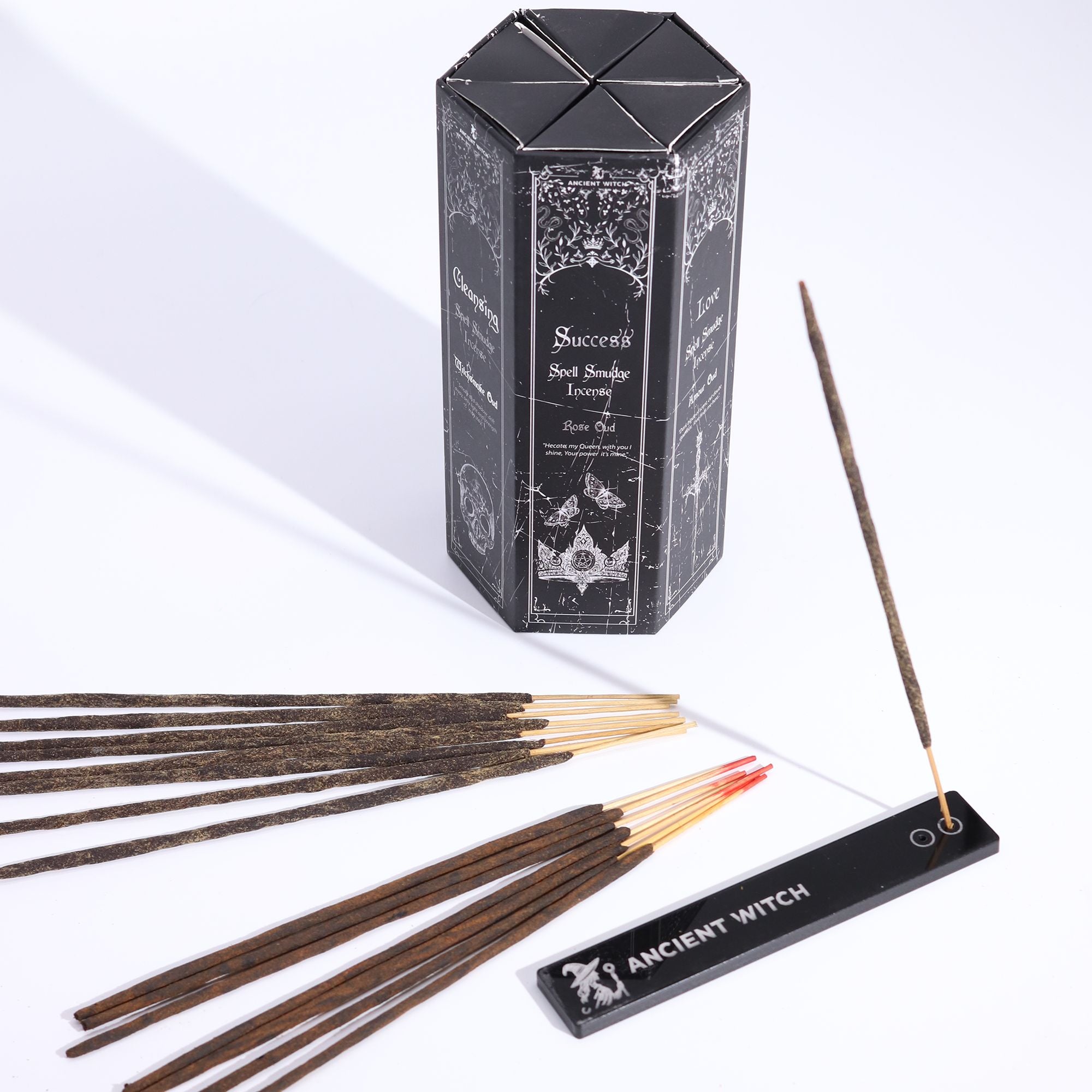 Pyramid Shape Display Incense - Set of 5 Ancient Witch Scents & Spells ...